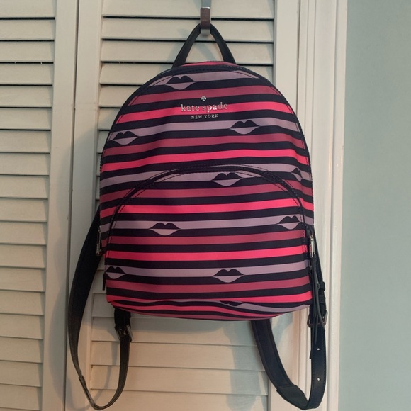 kate spade | Bags | Kate Spade Backpack Nylon Lip Print | Poshmark